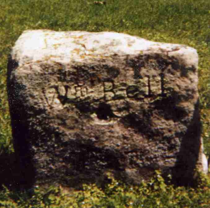 Tombstone of William Bell, War of 1812
